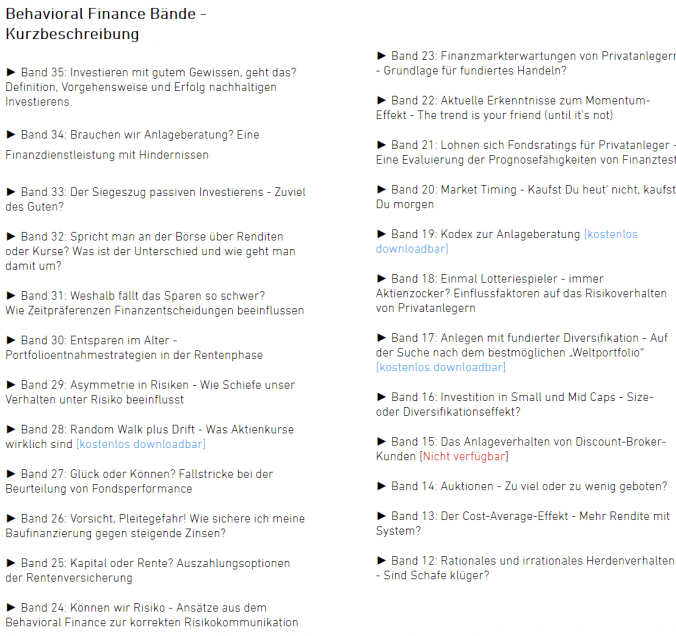 Interessante Finanz-Bücher - Weltweit im Ruhestand